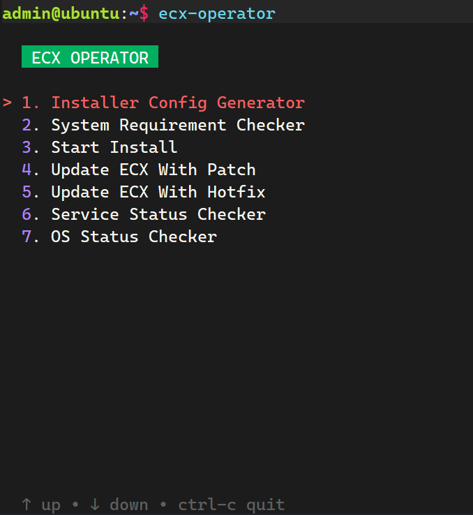 集群部署 | ECX Operator